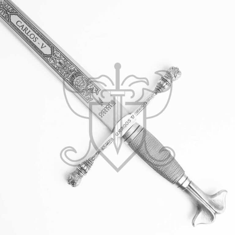 Espada Carlos V Plata Cadete (76cm) - Aceros de Toletum